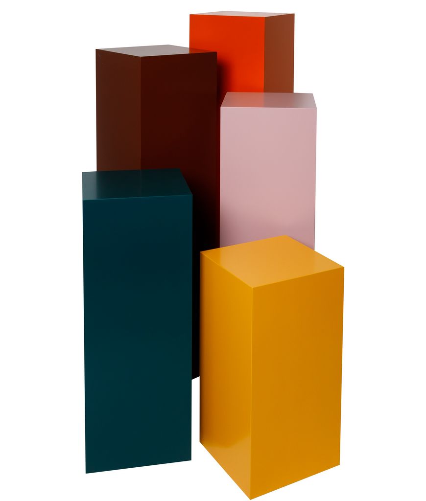 Coloured plinth ️ Display plinths colour | Company clour spray-painted